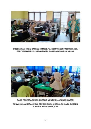 Laporan kegiatan pkb menyusun rpp bdr final | PDF