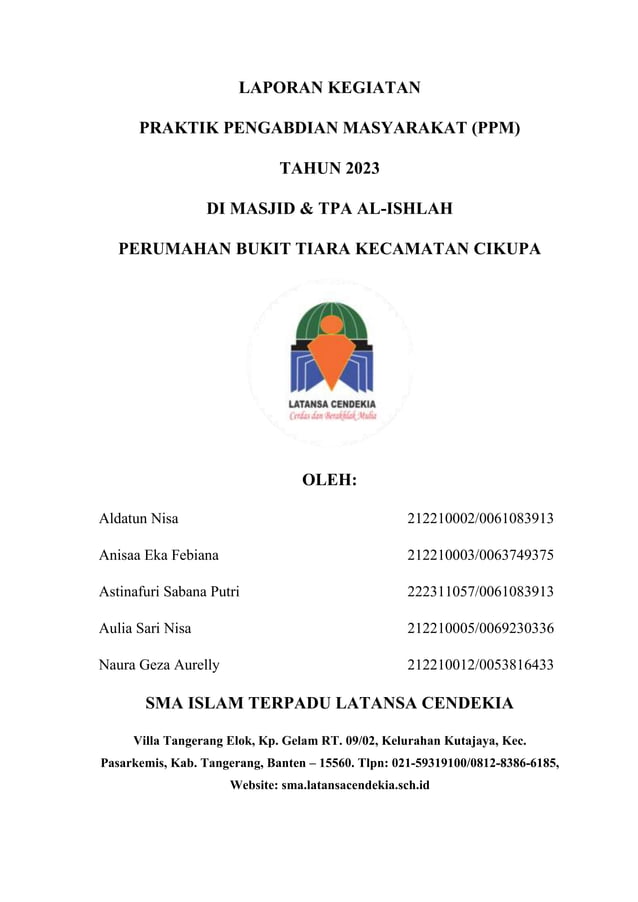 LAPORAN KEGIATAN PPM TPQ (1).docx