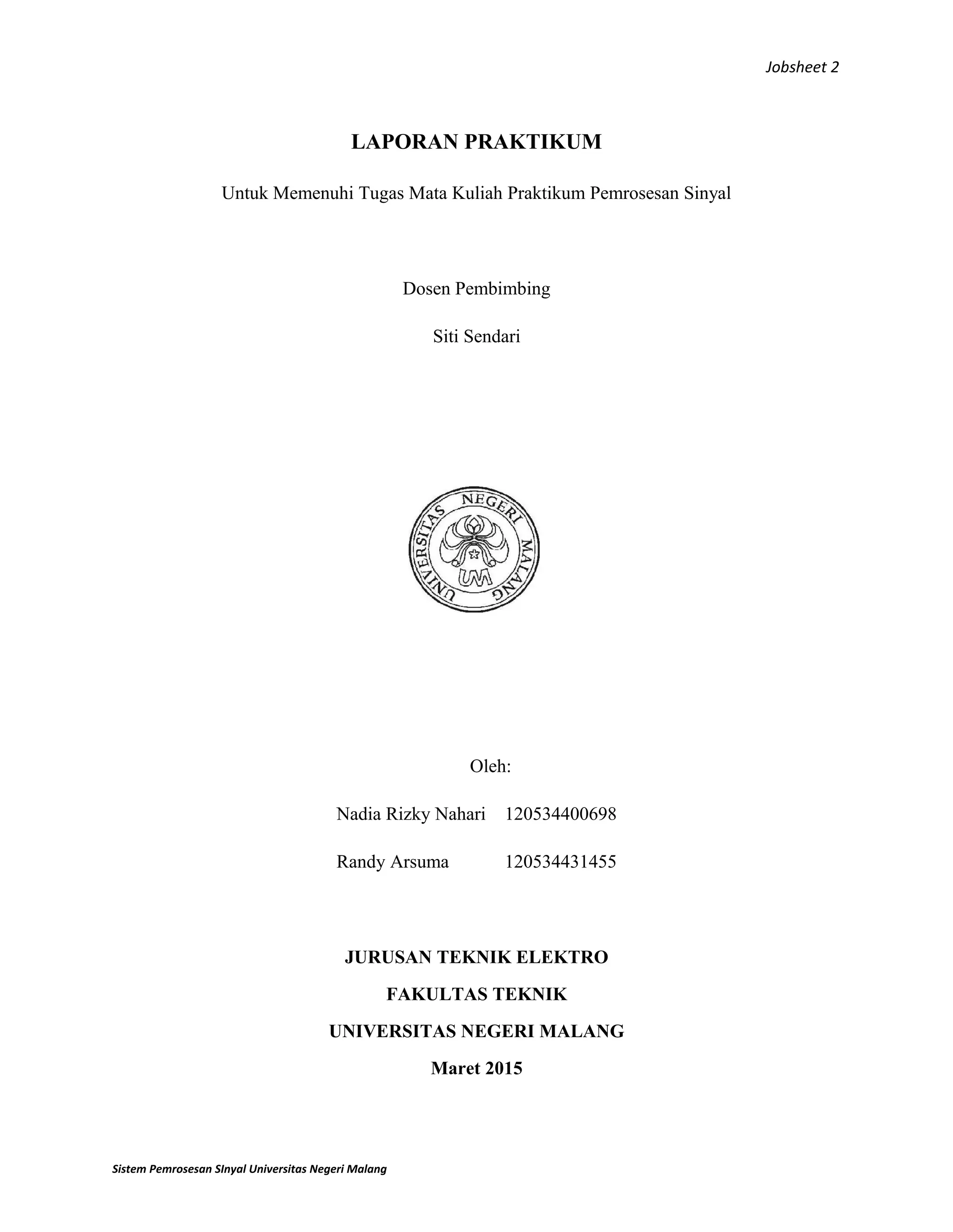 Laporan Matlab | PDF