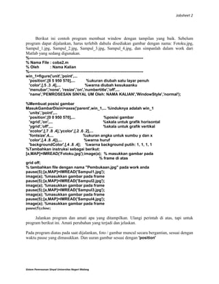 Laporan Matlab | DOC