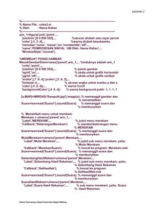 Laporan Matlab | DOC