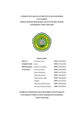 Laporan Kelompok 62 KKN UWGM BADAK MEKAR .pdf