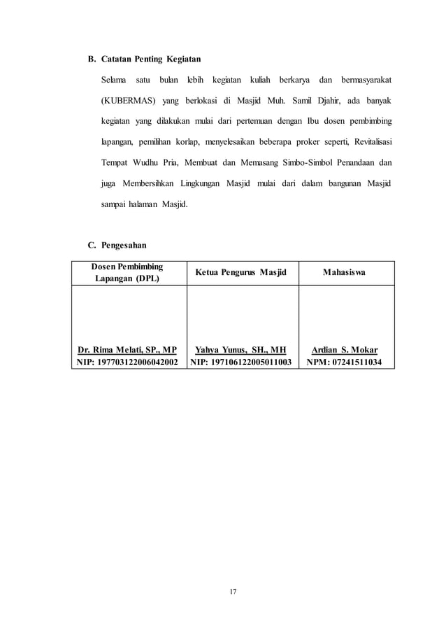 Laporan kelompok muh. samil djahir | PDF