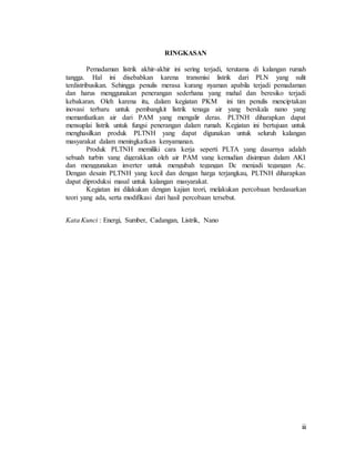 Laporan kemajuan pkmkc | DOCX