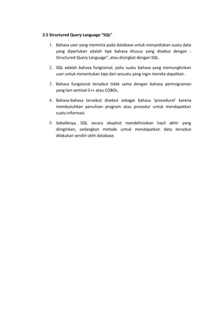 Sistem Basis Data Kepegawaian Supermarket. | DOC