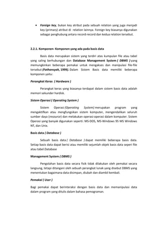 Sistem Basis Data Kepegawaian Supermarket. | DOC