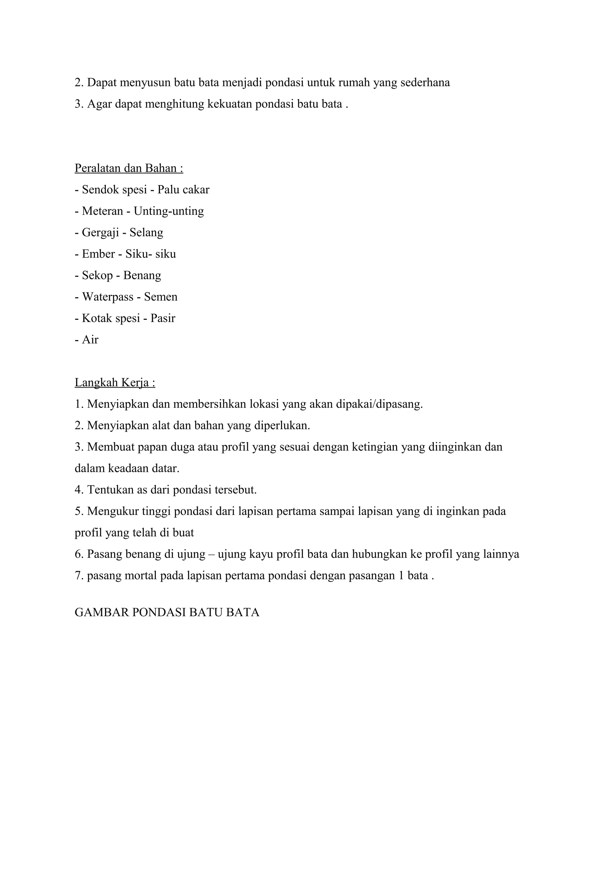 Laporan kerja batu reza | DOC