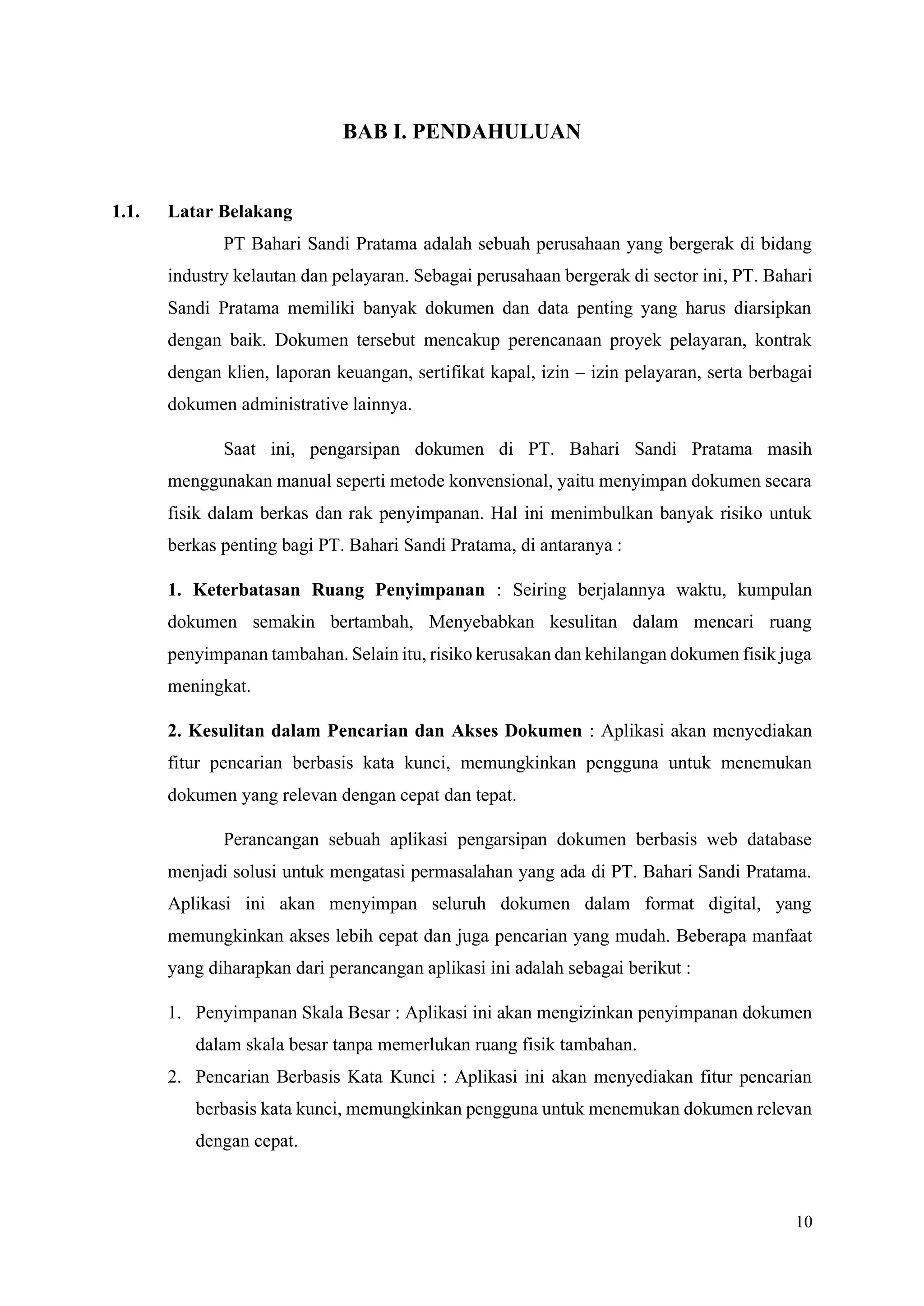 ANALISIS PERANCANGAN SISTEM INFORMASI APLIKASI PENGARSIPAN DOKUMEN ...