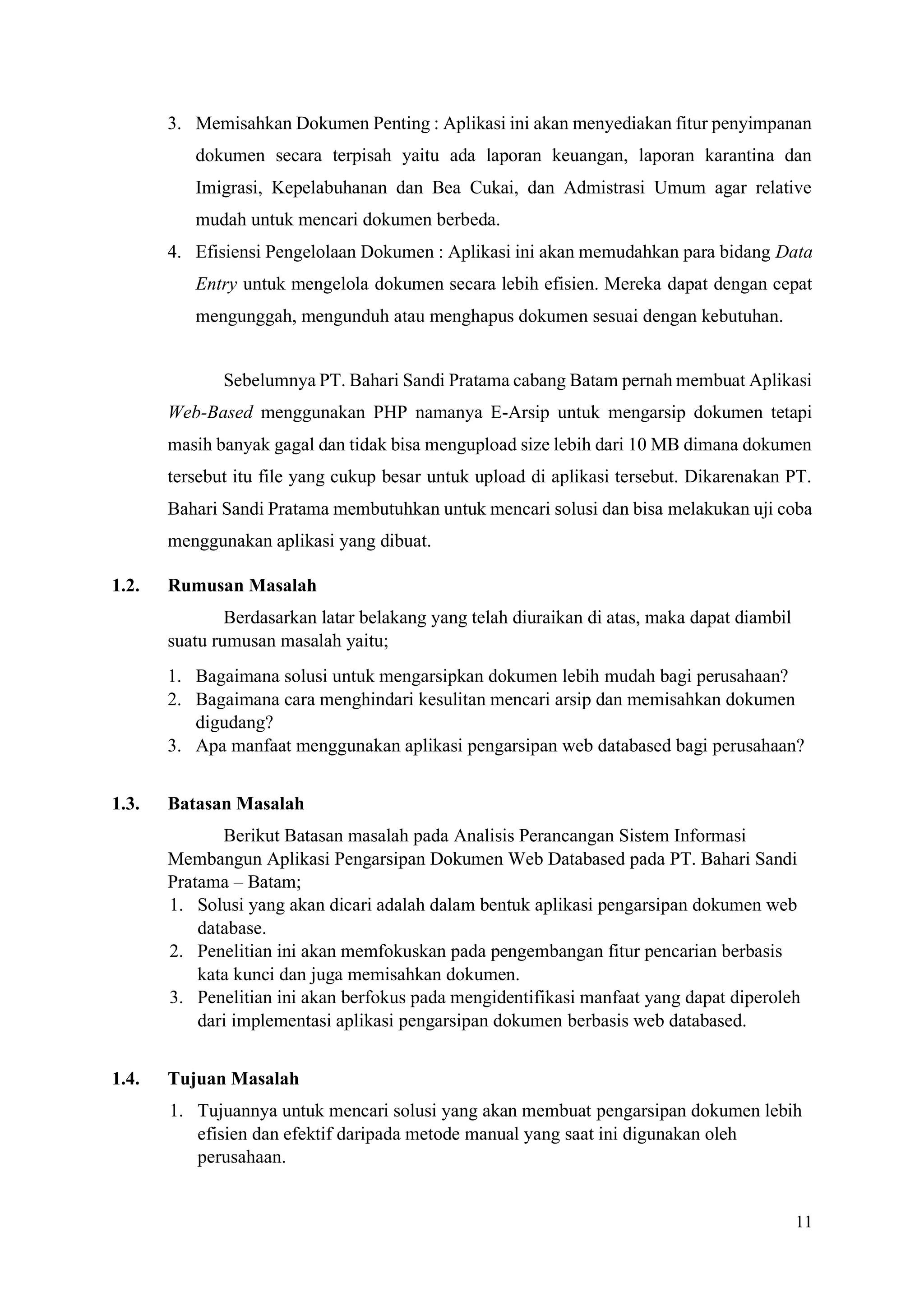 ANALISIS PERANCANGAN SISTEM INFORMASI APLIKASI PENGARSIPAN DOKUMEN ...