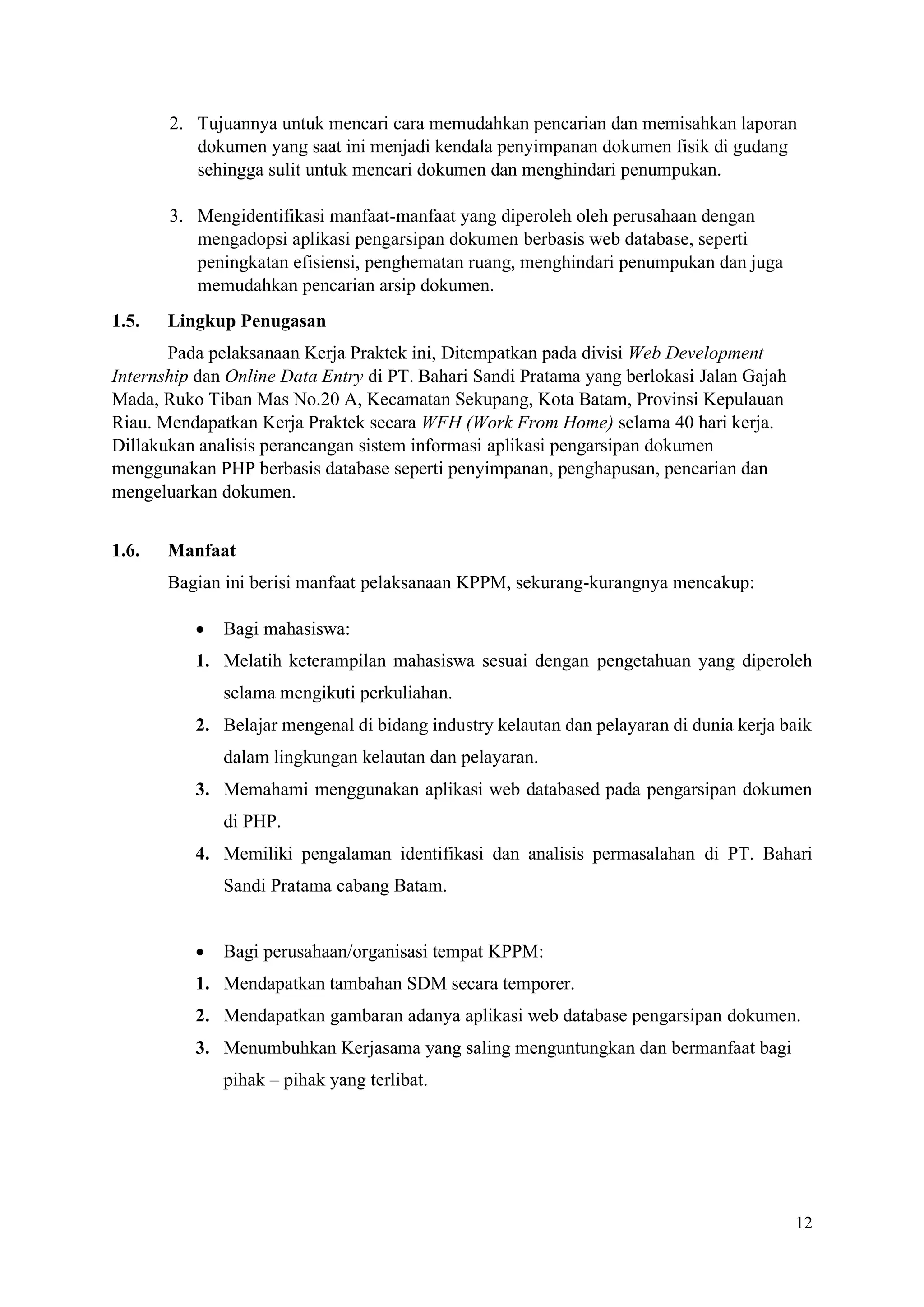 ANALISIS PERANCANGAN SISTEM INFORMASI APLIKASI PENGARSIPAN DOKUMEN ...