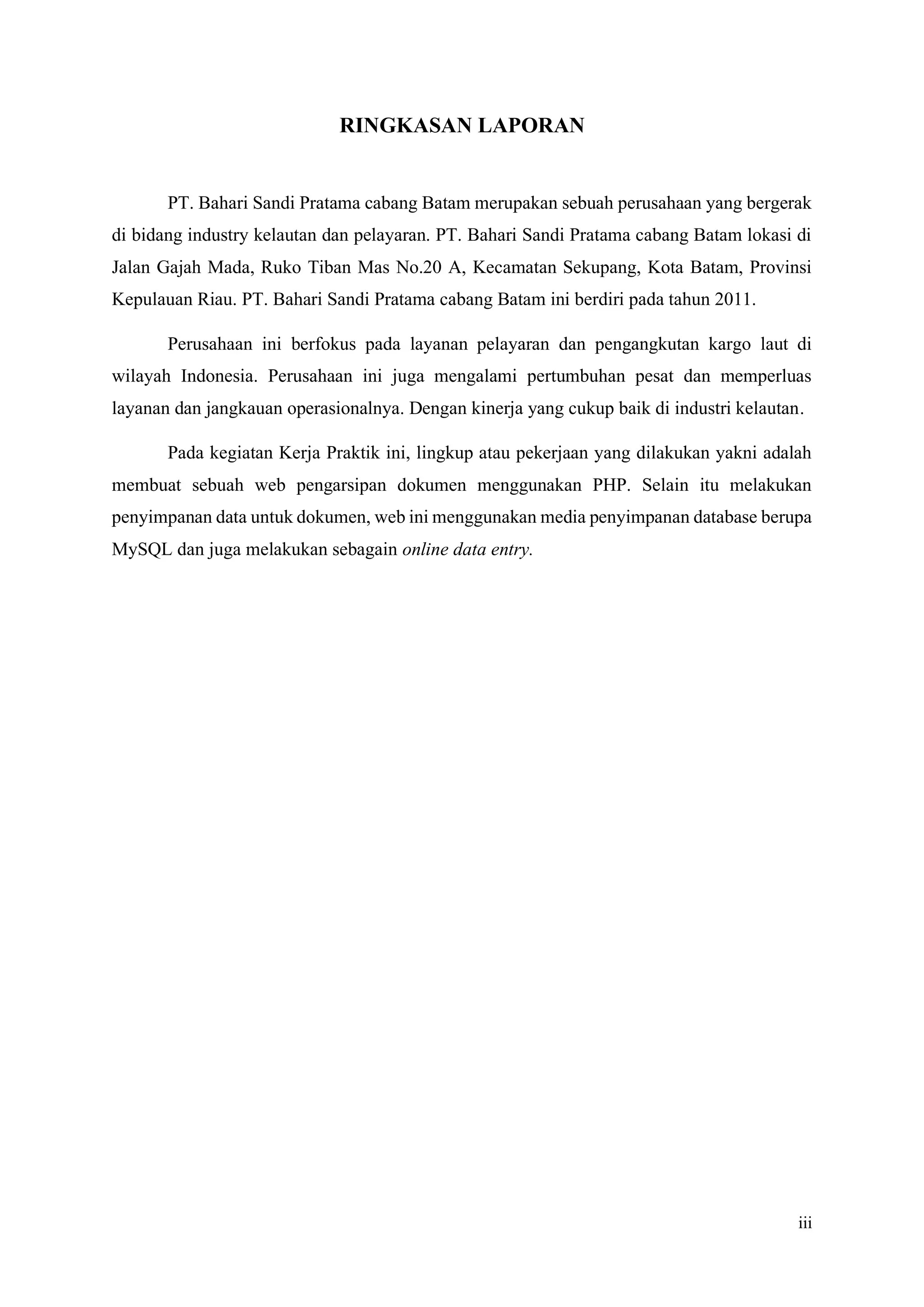 ANALISIS PERANCANGAN SISTEM INFORMASI APLIKASI PENGARSIPAN DOKUMEN ...