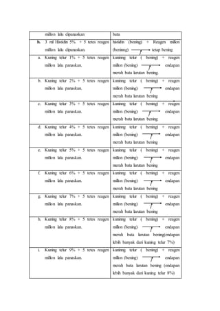 laporan uji asam amino | PDF