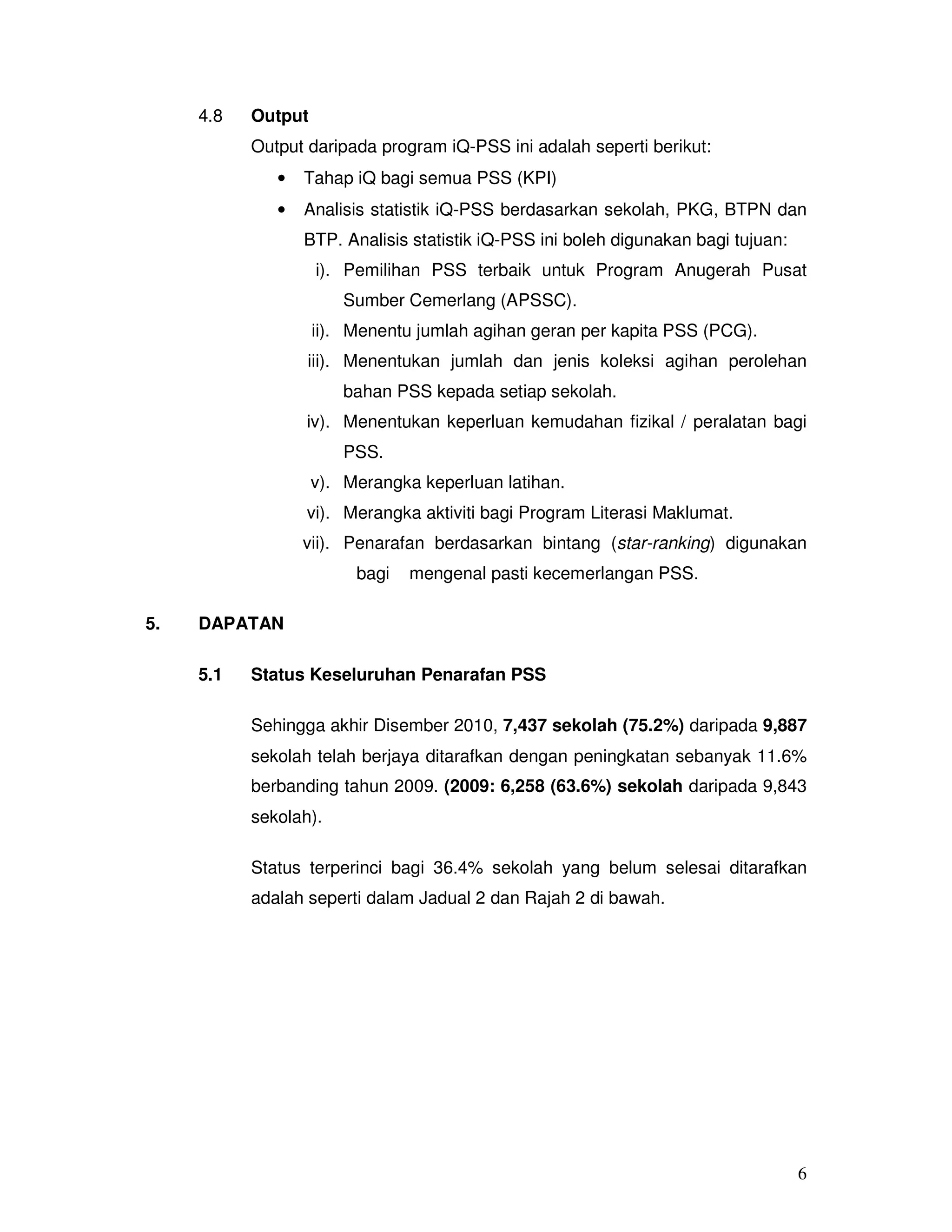 Laporan Penarafan Pusat Sumber Sekolah 2010 | PDF