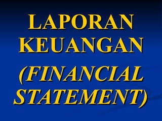 Laporan Keuangan (Income Statement) Perusahaan | PPT
