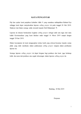 Laporan Selling Project | DOCX