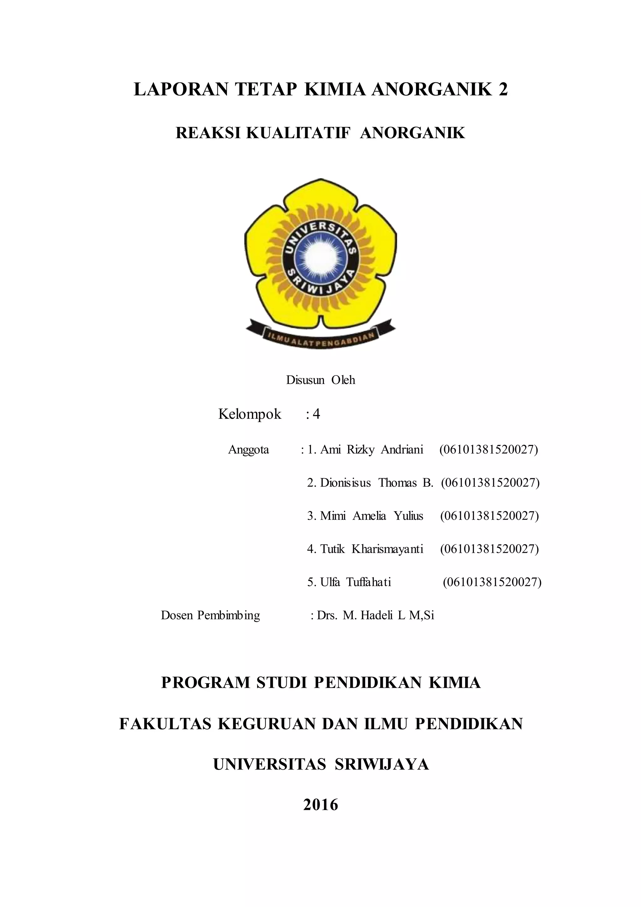 Laporan kiman percobaan 2 | PDF