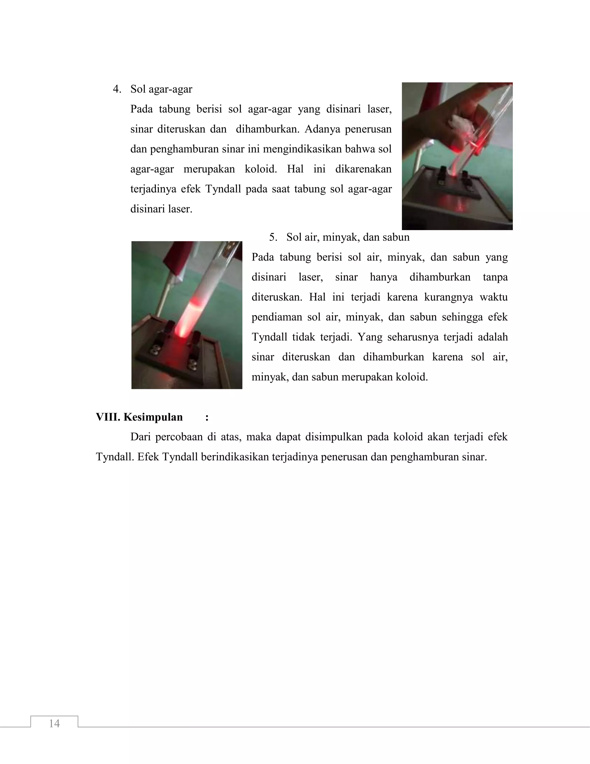 Koloid dan Efek Tyndall | DOCX