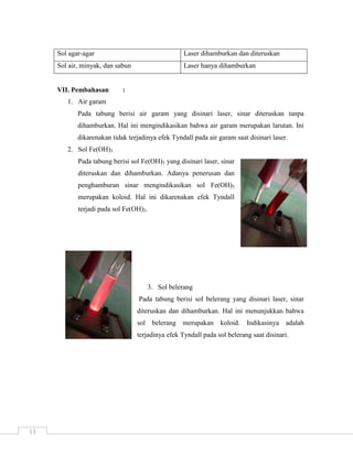 Koloid dan Efek Tyndall | DOCX