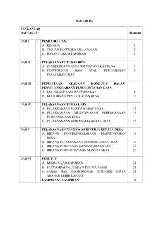 LAPORAN KINERJA BPD TAHUN 2022 | PDF