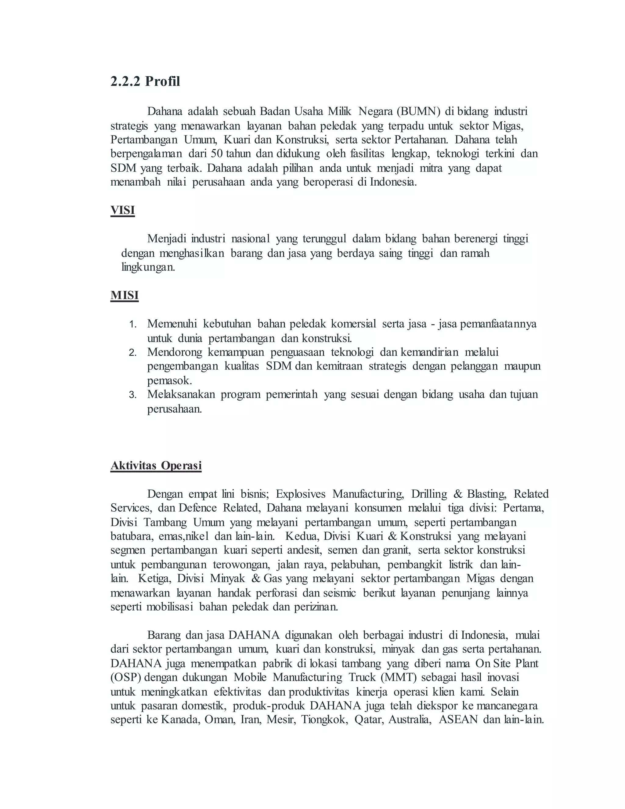Laporan kkl pt dahana | DOCX