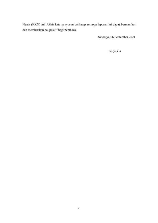 Hafidzotur Rif'ah - Laporan KKN UNUSIDA Berdaya 2021 - UNUSIDA | PDF