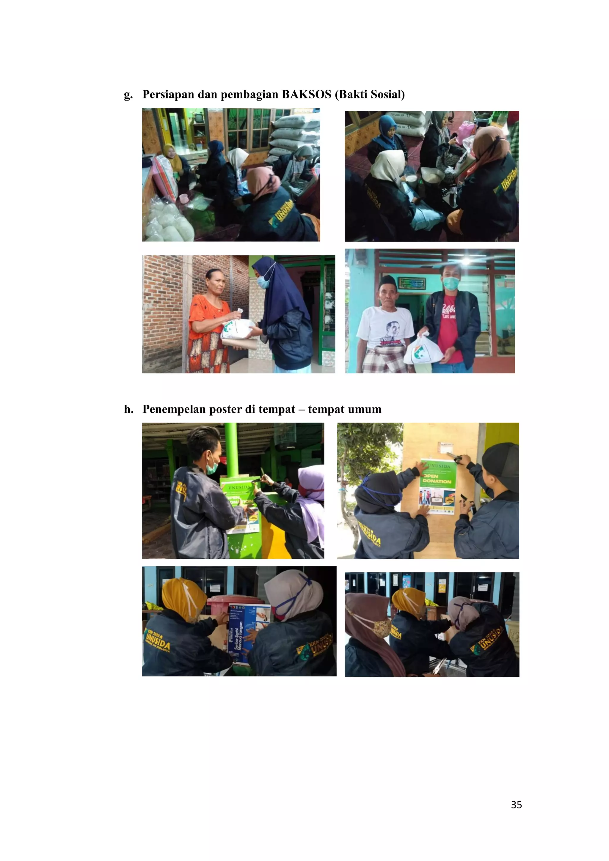 Laporan kkn 2020 rahmad hidayatullah prodi pbi 17 | PDF