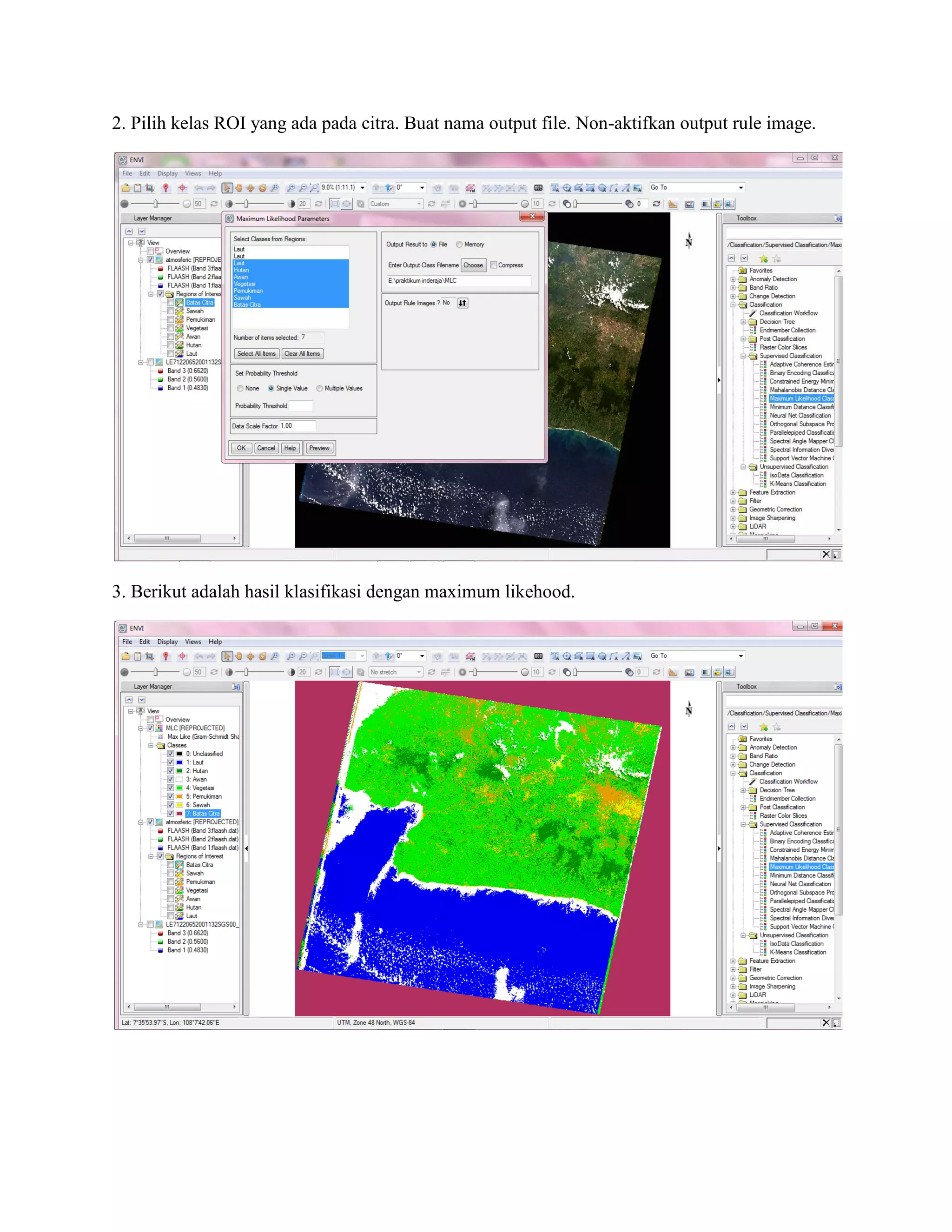 Klasifikasi Multispektral pada Landsat 7 | PDF