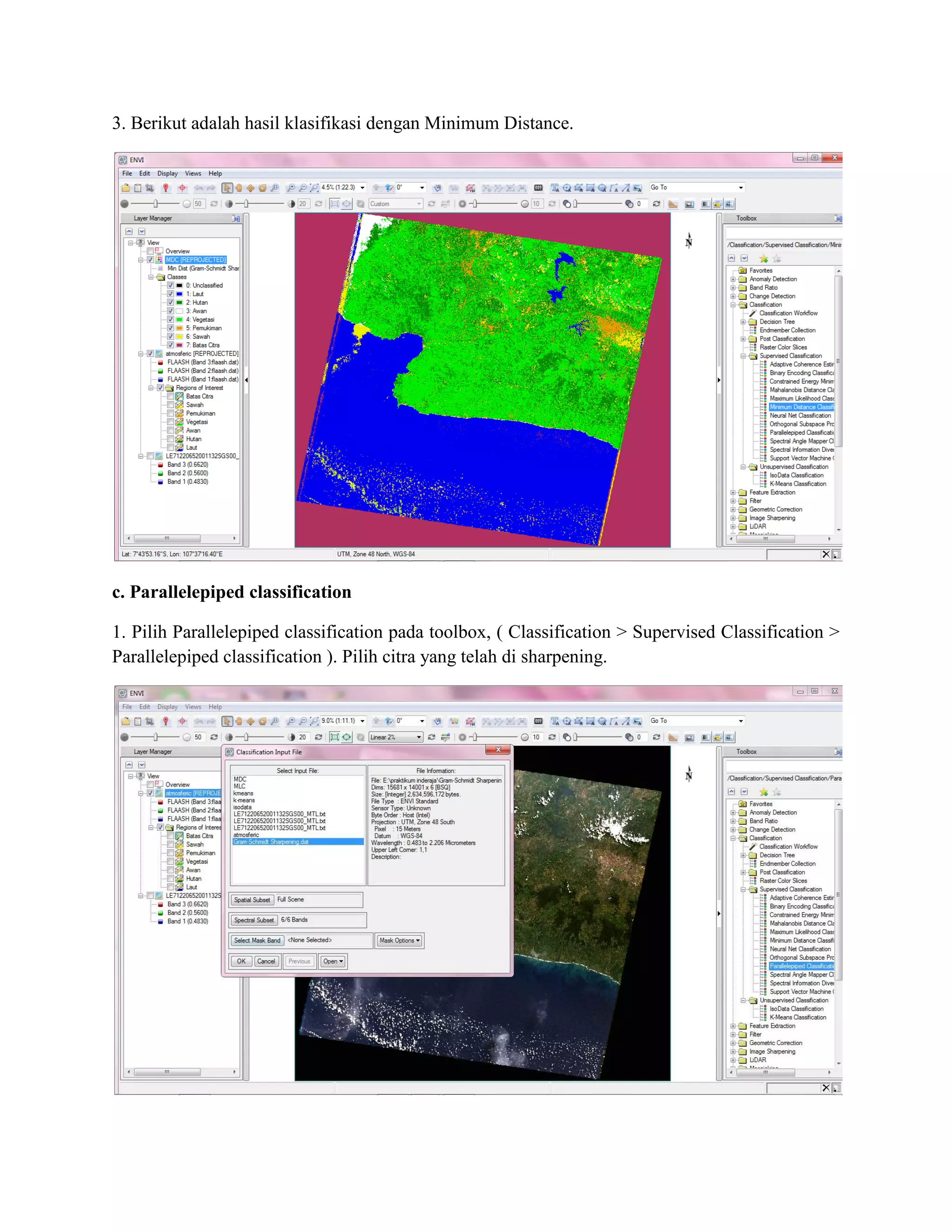 Klasifikasi Multispektral pada Landsat 7 | PDF