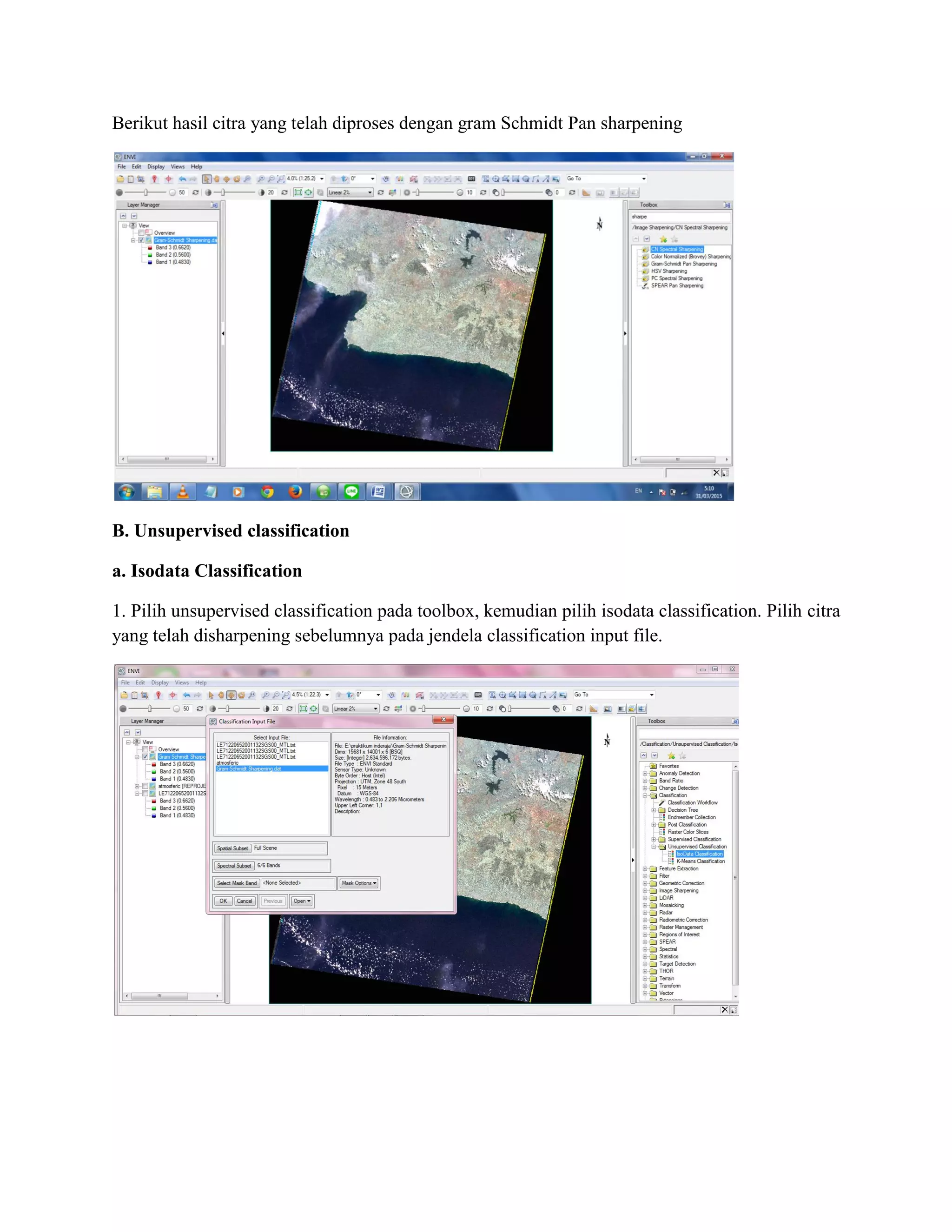 Klasifikasi Multispektral pada Landsat 7 | PDF