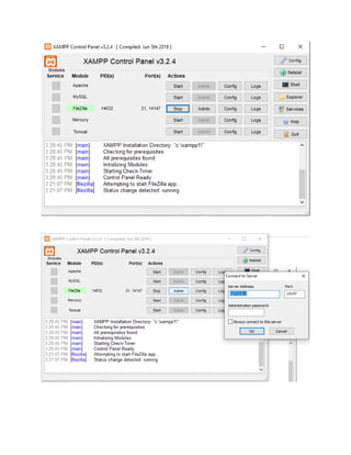 Laporan konfigurasi ftp server dengan file zilla pada windows alim dikonversi | PDF