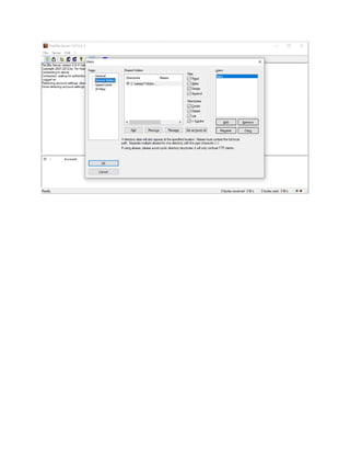 Laporan konfigurasi ftp server dengan file zilla pada windows alim dikonversi | PDF