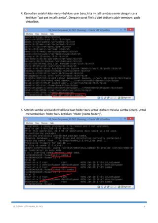 Laporan konfigurasi samba server | PDF