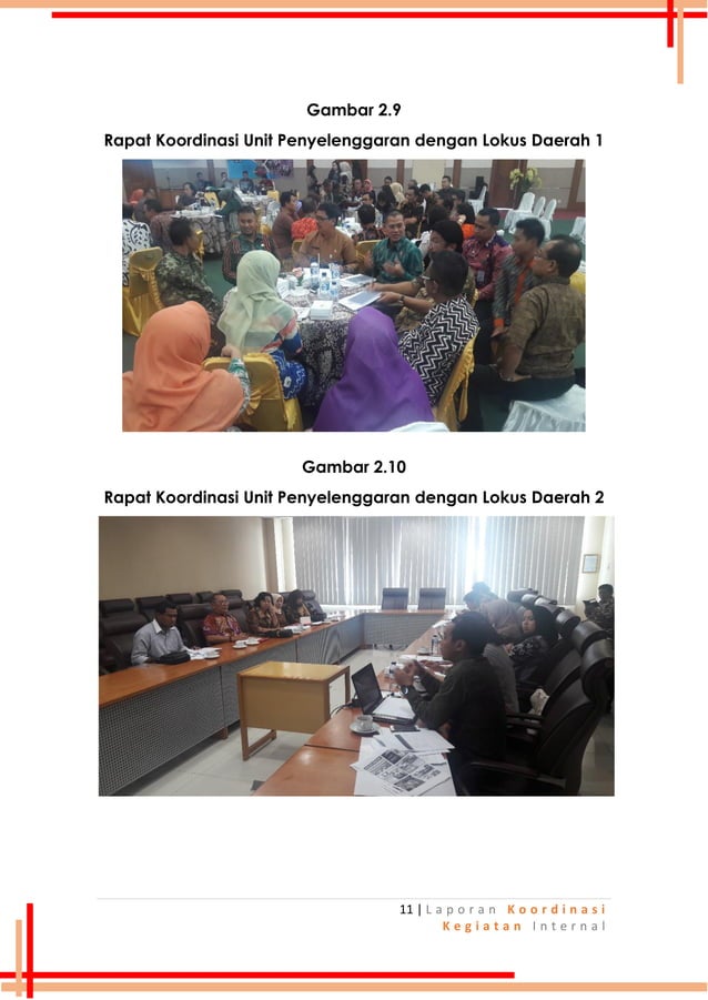Laporan koordinasi internal eksternal | PDF