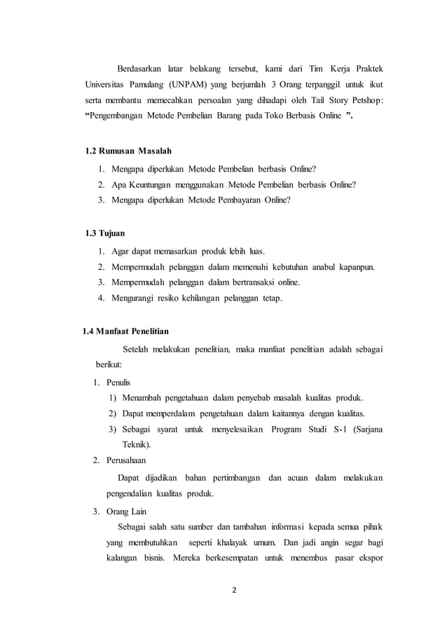 Laporan KERJA PRAKTEK | DOCX