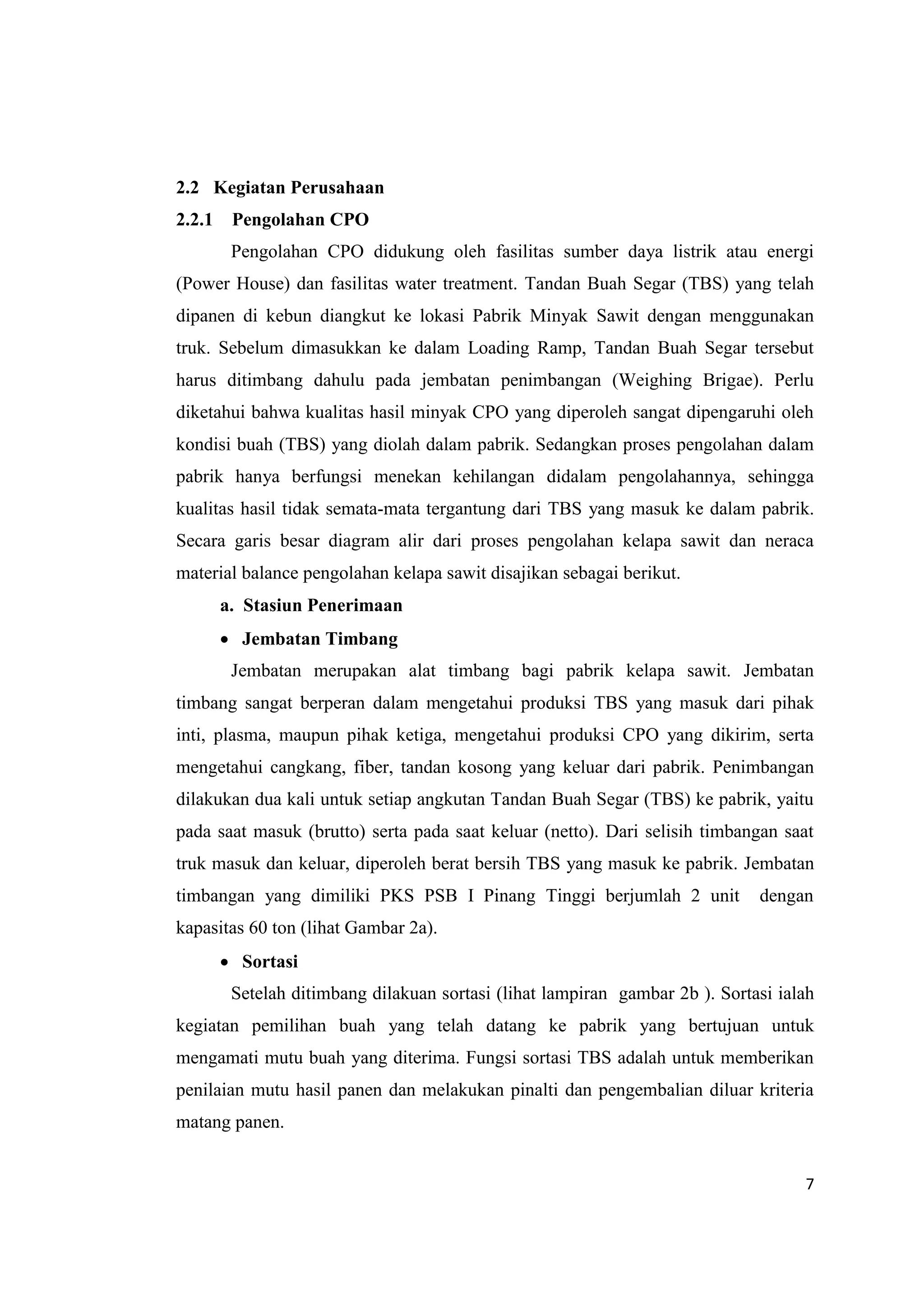 Laporan Magang Perkebunan PKS | DOCX