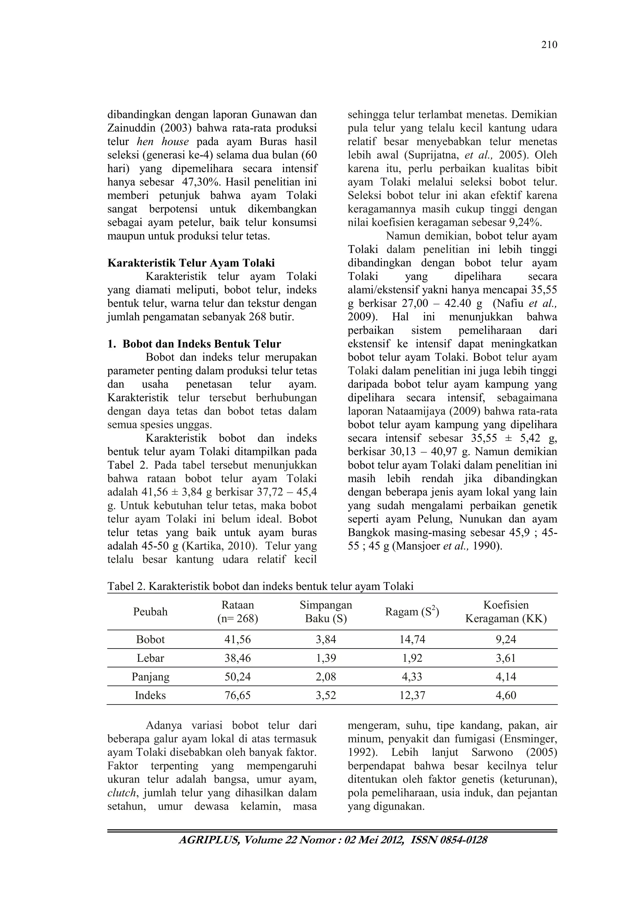 Laporan kualitatif dan kuantitatif telur ayam kampung | PDF