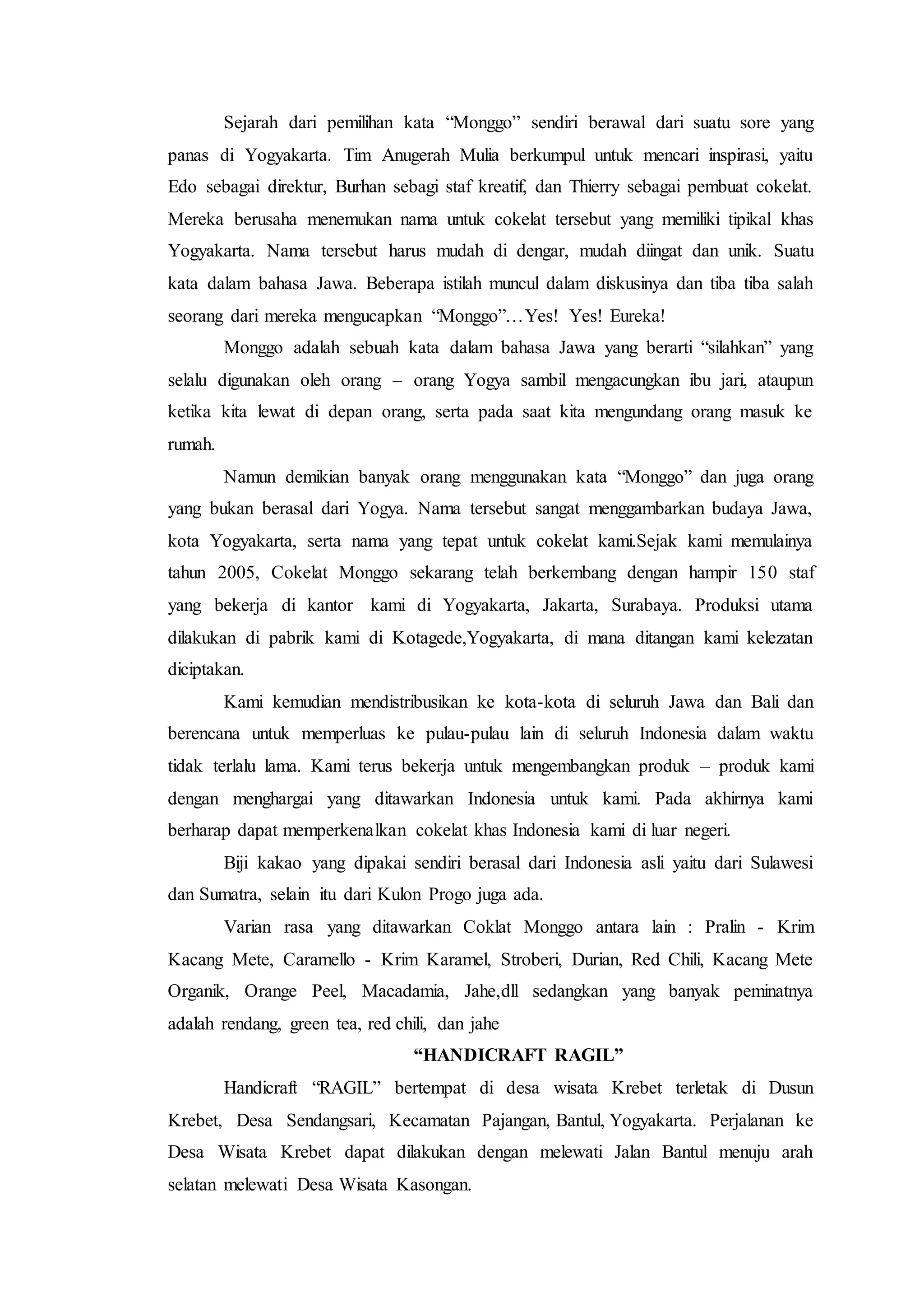 Laporan kunjungan kewirausahaan | DOCX