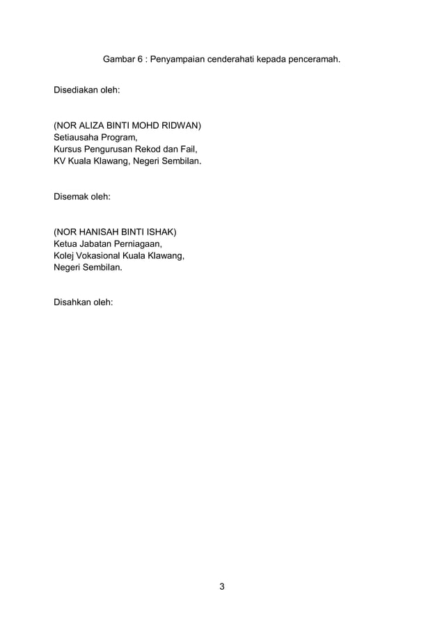 Laporan Kursus Pengurusan Fail dan Rekod | PDF Laporan Kursus Pengurusan Fail dan Rekod | PDF