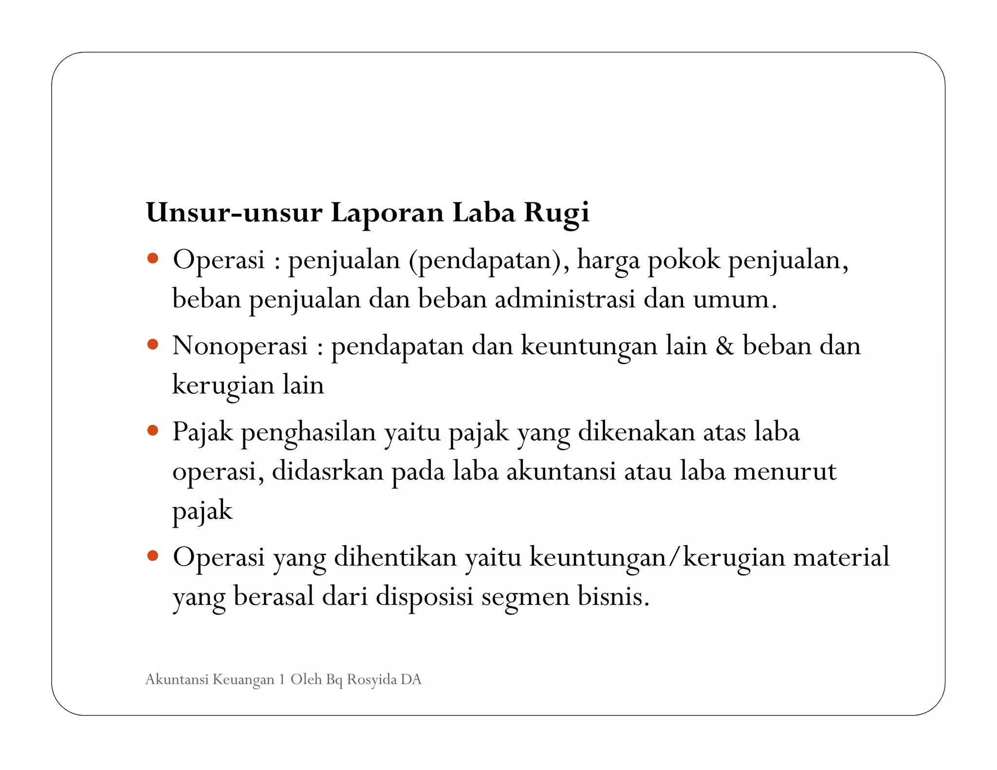 Laporan laba rugi dan laba ditahan | PDF