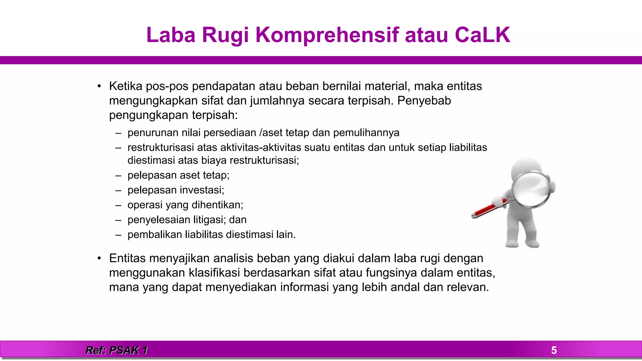 Laporan laba rugi dan penghasilan komprehensif lain | PPTX