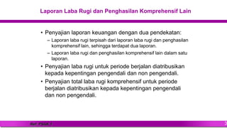 Laporan laba rugi dan penghasilan komprehensif lain | PPTX