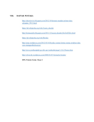 Laporan larutan standar primer | PDF