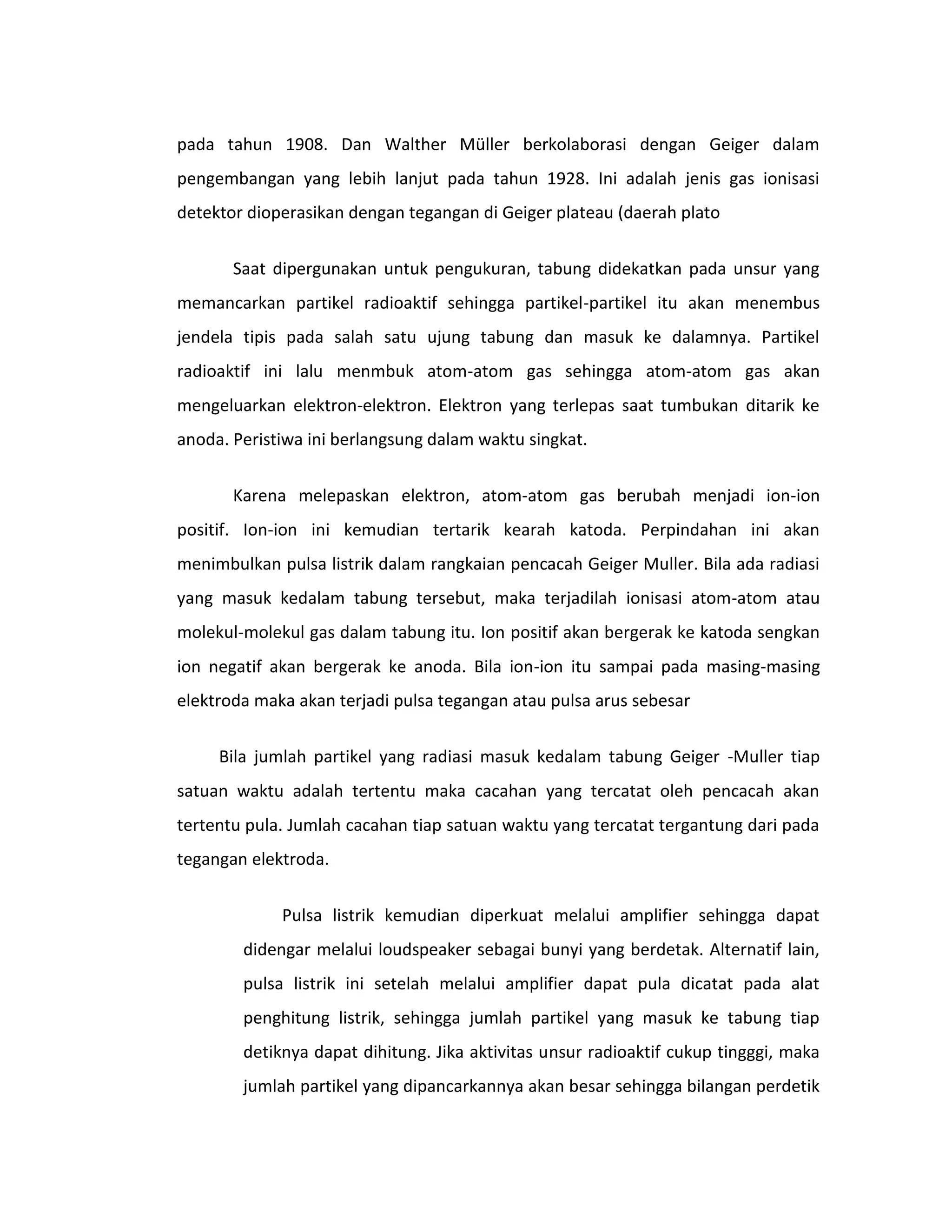 Laporan lengkap geiger muller kelompok 1 | DOCX