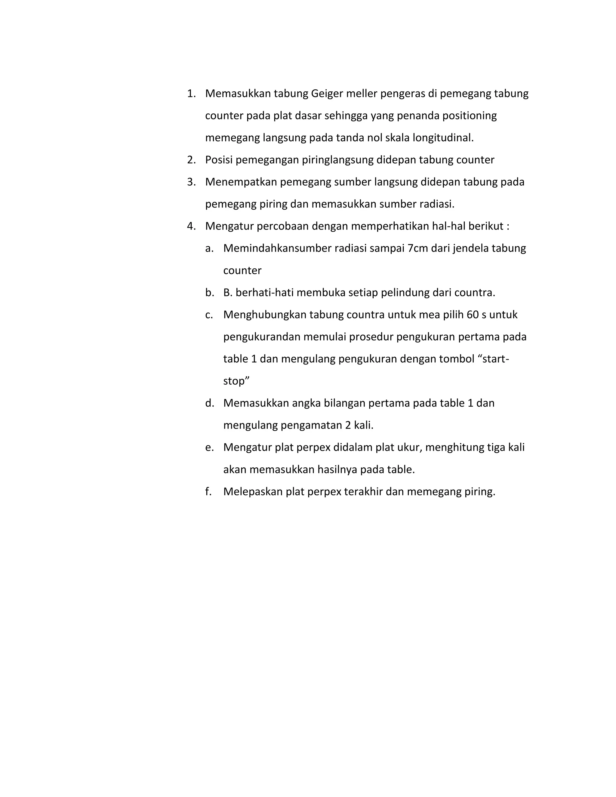 Laporan lengkap geiger muller kelompok 1 | DOCX