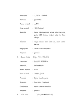 Jenis Reaksi Kimia | DOC