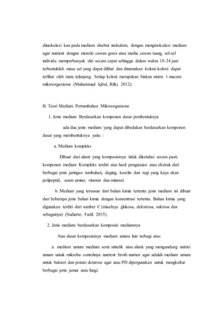 Laporan lengkap Mikrobiologi dan Parasitologi | DOCX