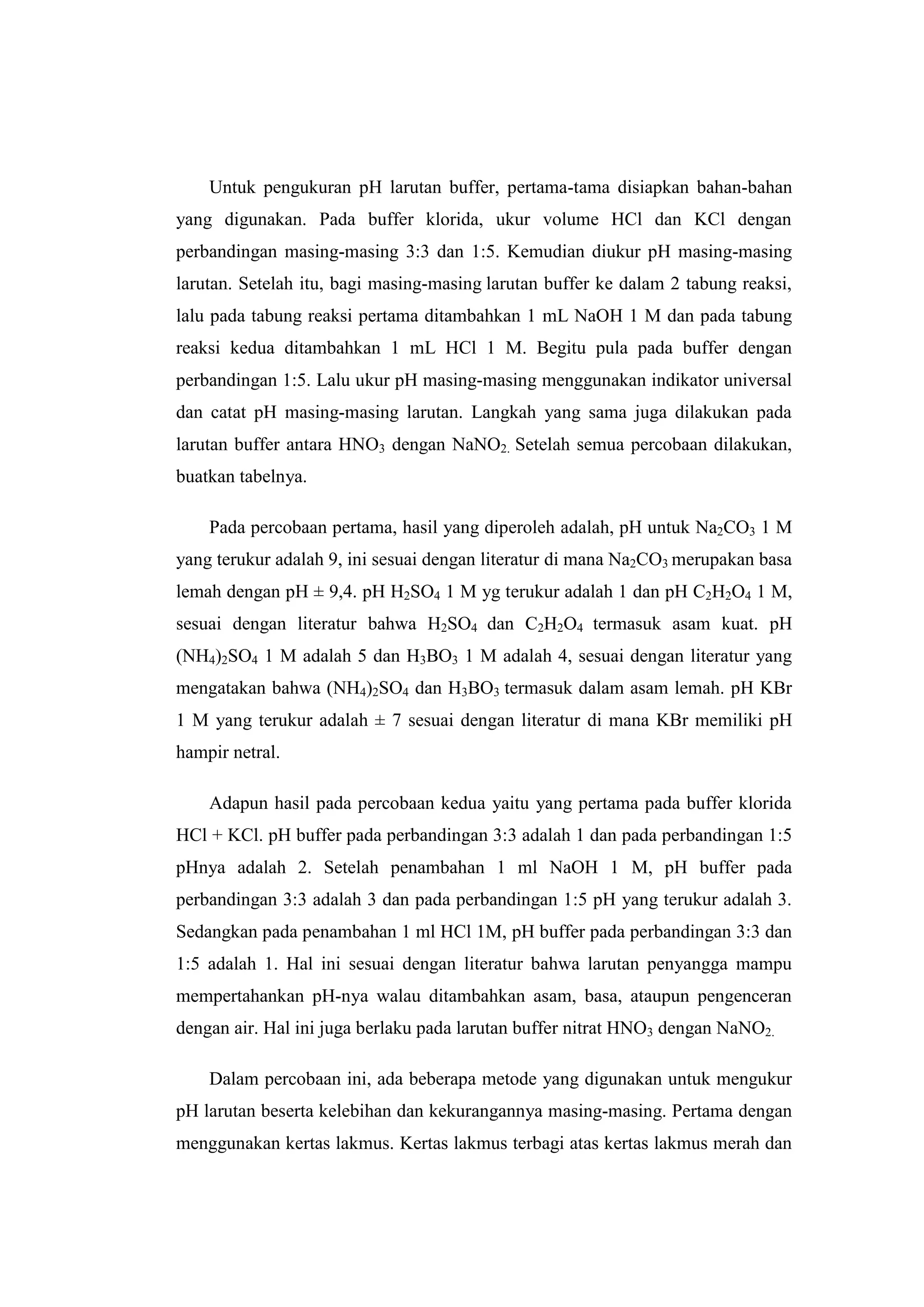pH dan Larutan Buffer | DOCX