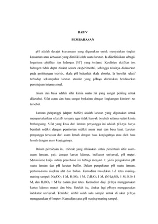 pH dan Larutan Buffer | DOCX