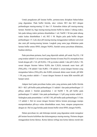 pH dan Larutan Buffer | DOCX