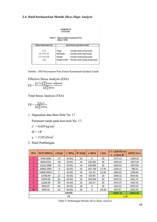 Laporan lereng andang plaxis | PDF
